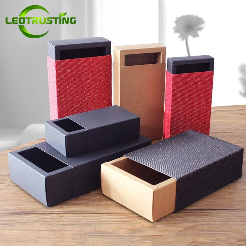 Leotrusting 10 pçs alta qualidade presente caixa de papel dobrável diy ...