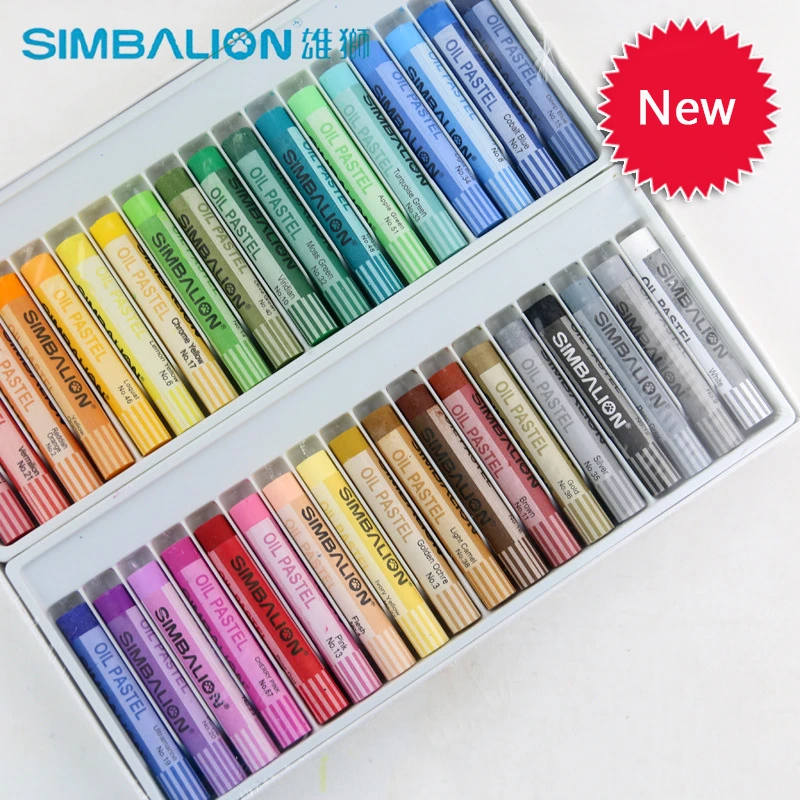36Colors/Set Taiwan Simbalion Professional Oil Pastel Set Art Drawing ...