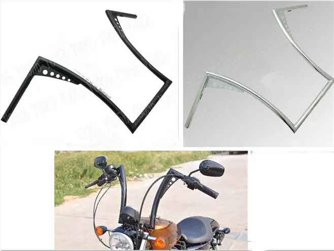 Universal Drag Handlebars 7/8" 22MM Bars For Honda Yamaha Suzuki ...