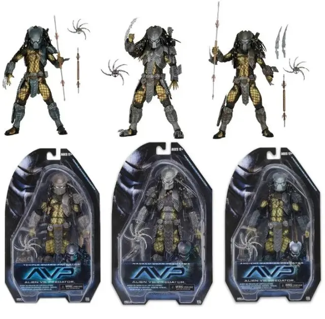 NECA AVP Temple Guard Predator Ancient Warrior Predator Masked Scar ...