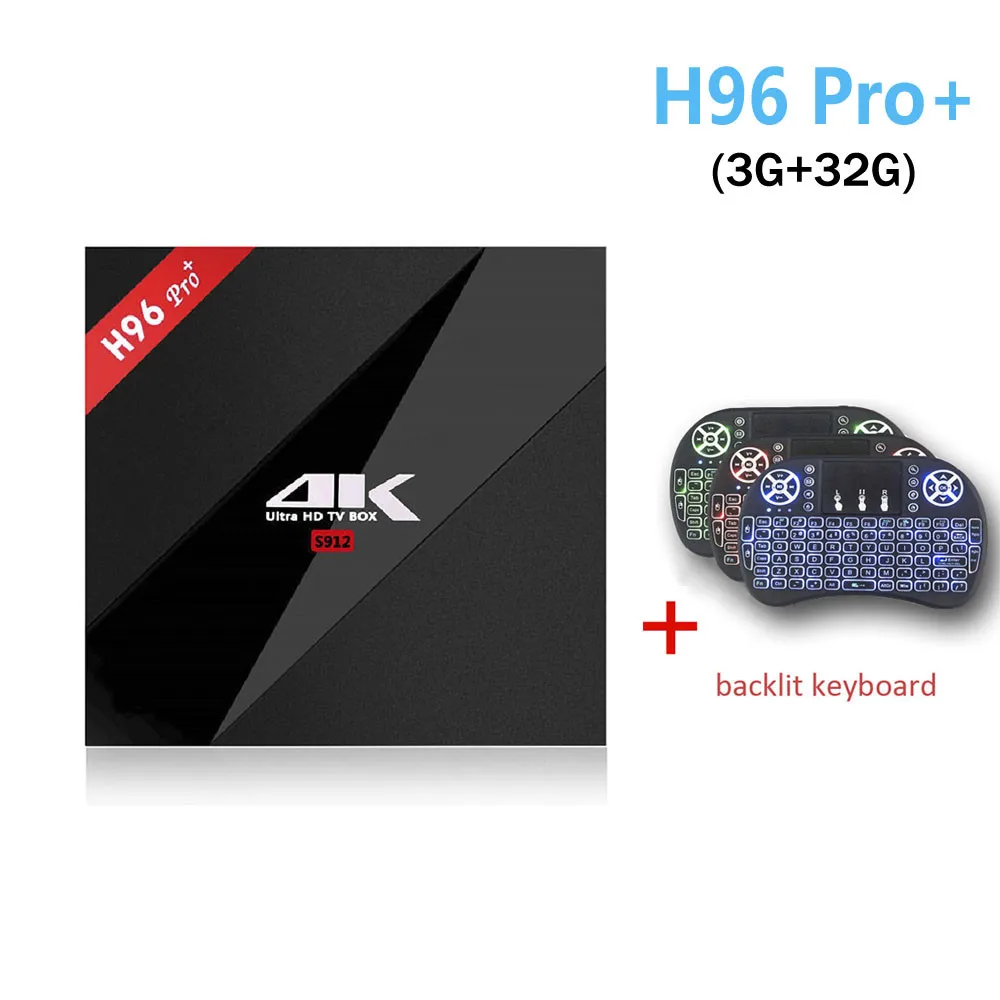 H96 Pro Amlogic S912 Octa Core Android 7,1 TV Box 3 GB 32 GB 4 K HD ...