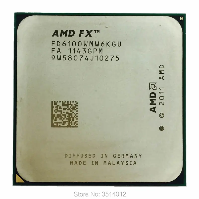 Procesador de CPU AMD fx series FX 6100 FX 6100 FX6100 3,3 GHz de seis ...