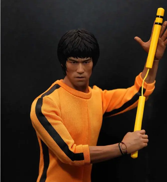 Custom 1/6 Scale Bruce Lee Head Sculpt For Hot Toys Figure Body for 12 ...