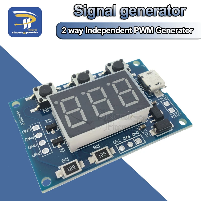 Signal Generators 2CH Independent PWM Generator Duty Cycle Pulse ...