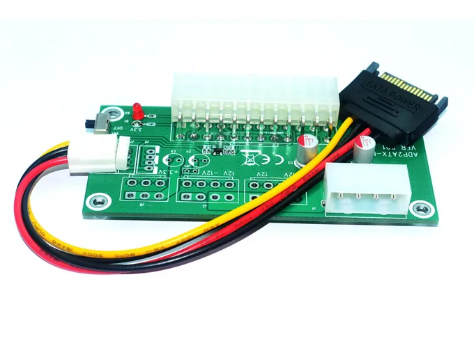 ATX24PIN Multiplex Power Supply Synchronous Starting line Dual Power ...