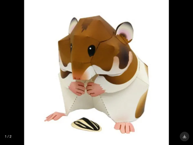 1 pec Sheets Funny Handmade DIY 3D vole Folded Paper Origami Education ...