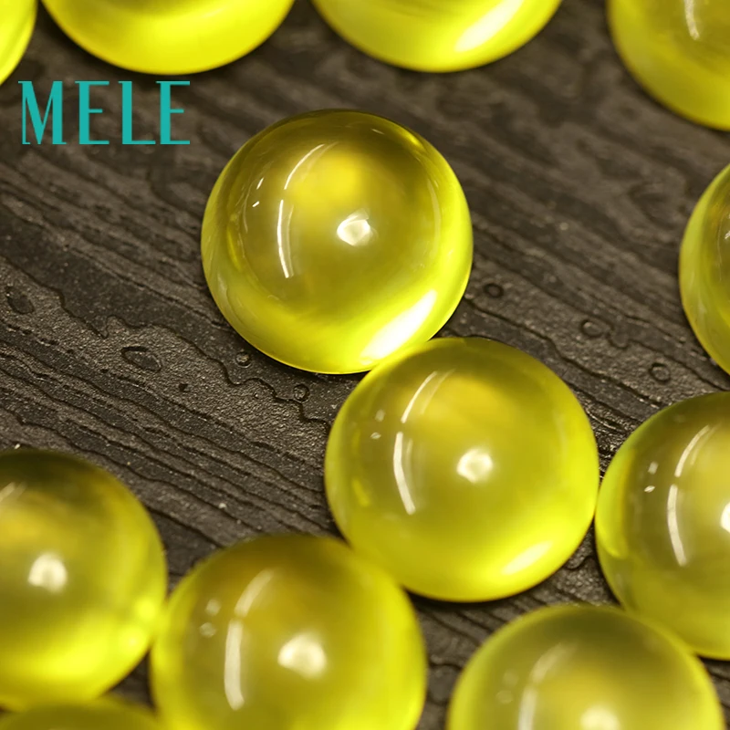 Natural Golden Yellow Prehnite Stone,9x9mm 3.3ct Loose Stone Diy Stone ...