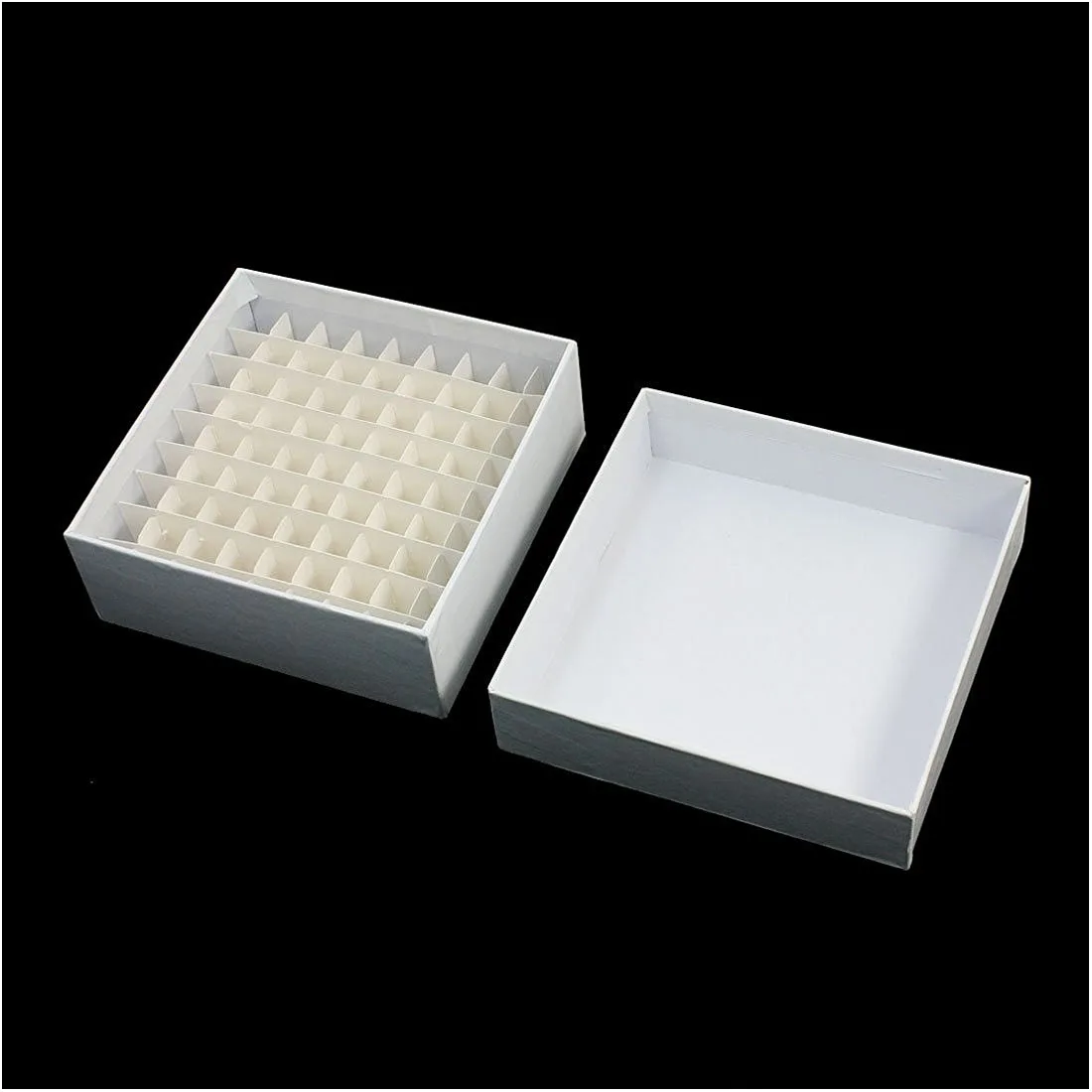 Lab 81 Positions Graduated Cryo Vial White Paper Box 1.8 Milliliter ...