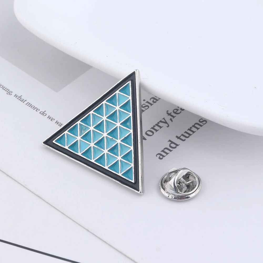 Moive Detroit Become Human Badge Brooch Blue Triangle Pins Brooches For ...