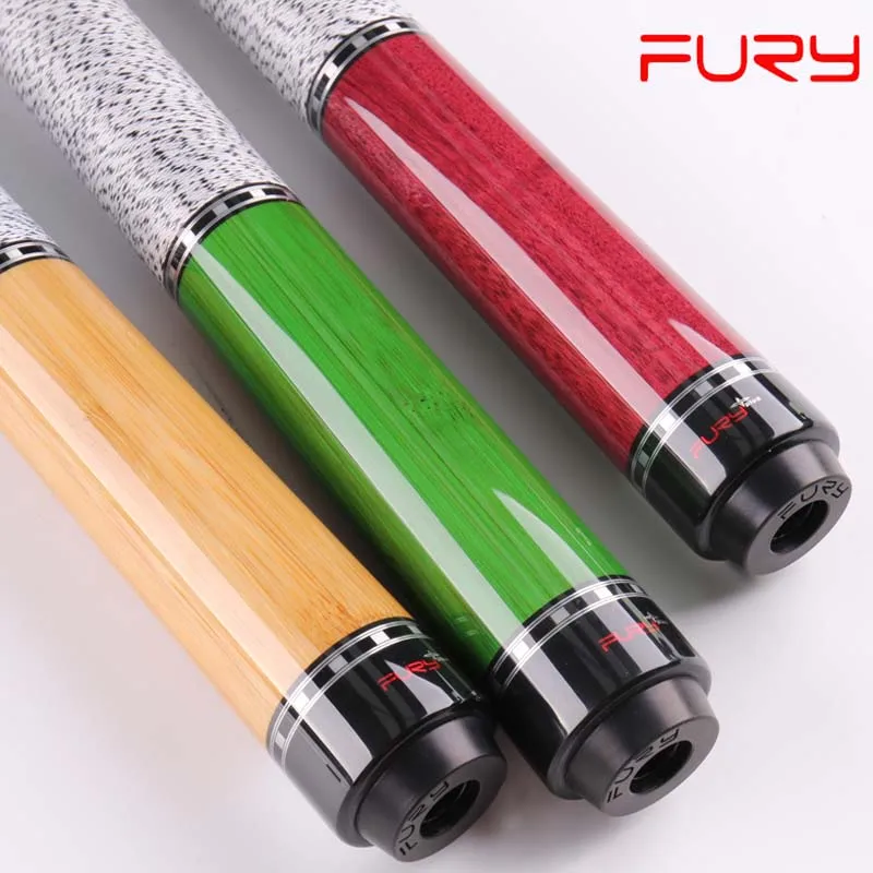 FURY NT Natural Wood Pool Cue 13mm Tip with 6'' Extension Pool Cue Case ...