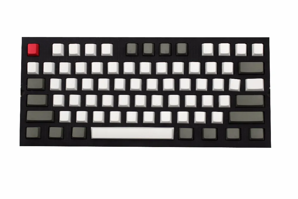 Red Beige Gray Mixed Cherry Profile 118 YMDK Blank PBT Keycap For ...