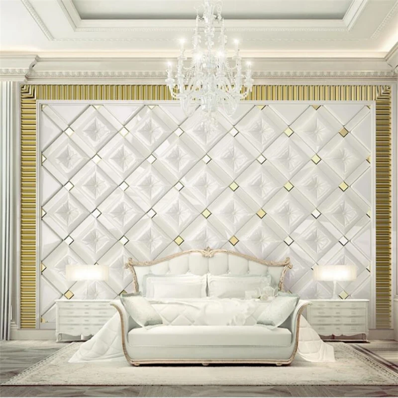 Beibehang Custom Wallpaper 3d Murals Papel De Parede Luxury Embossed ...