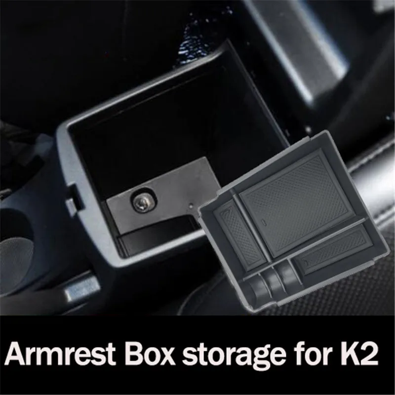 Car Accessories Central Armrest box Storage Tray For KIA K2 Rio K3 K4 ...