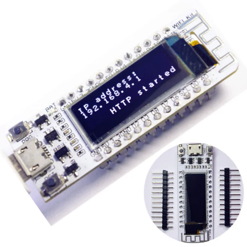 Esp8266 Internet Development Board 0 96 Inch Blue Oled Display Wifi Kit