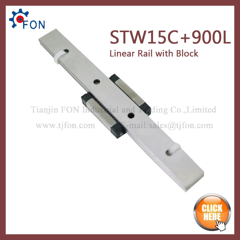 cnc machine parts z axis linear motion (LM guide) STW15C+900L linear ...