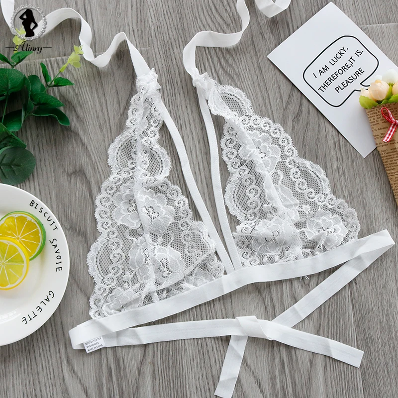ALINRY lace bralettes sexy bras women seamless half cup lingerie ...
