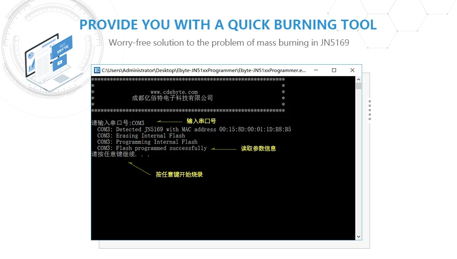 E75-2G4M10S Zigbee JN5169 2,4 ГГц 10dBm PCB IPEX Разъем IoT uhf ...