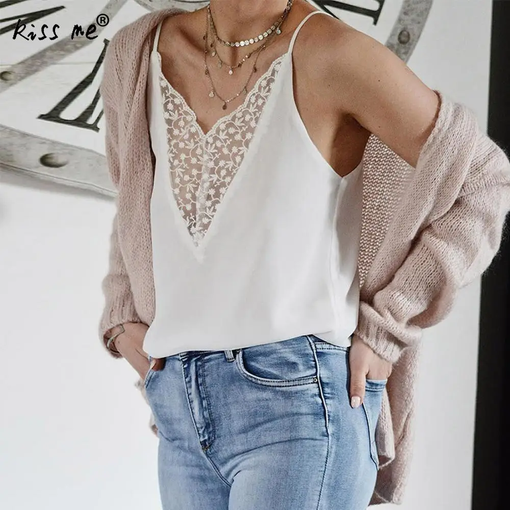Summer Camisoles For Women Sexy V Neck Tanks Top Sleeveless Backless