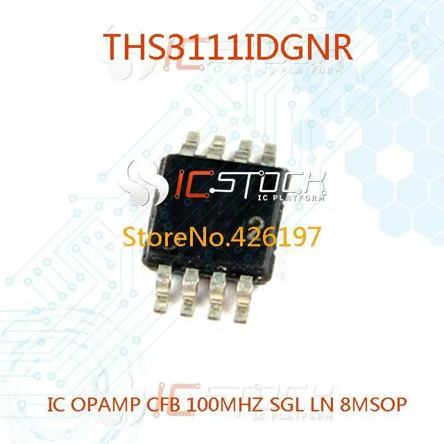 Free-Shipping-THS3111IDGNR-IC-OPAMP-CFB-100MHZ-SGL-LN-8MSOP-3111 ...