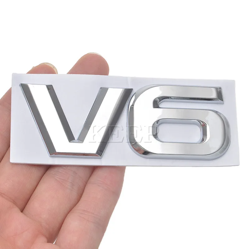 3D Car Logo Sticker Emblem Auto Badge Decal For V6 Mercedes BMW Audi VW ...
