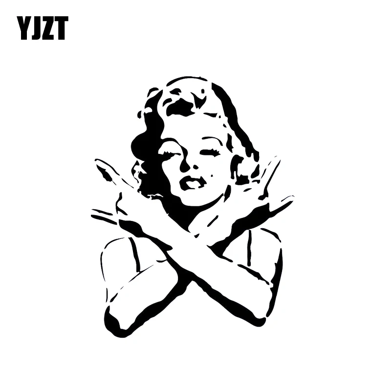 YJZT-13-4-17-2CM-Charming-Marilyn-Lady-Vinyl-Decal-Car-Sticker-Fashion ...