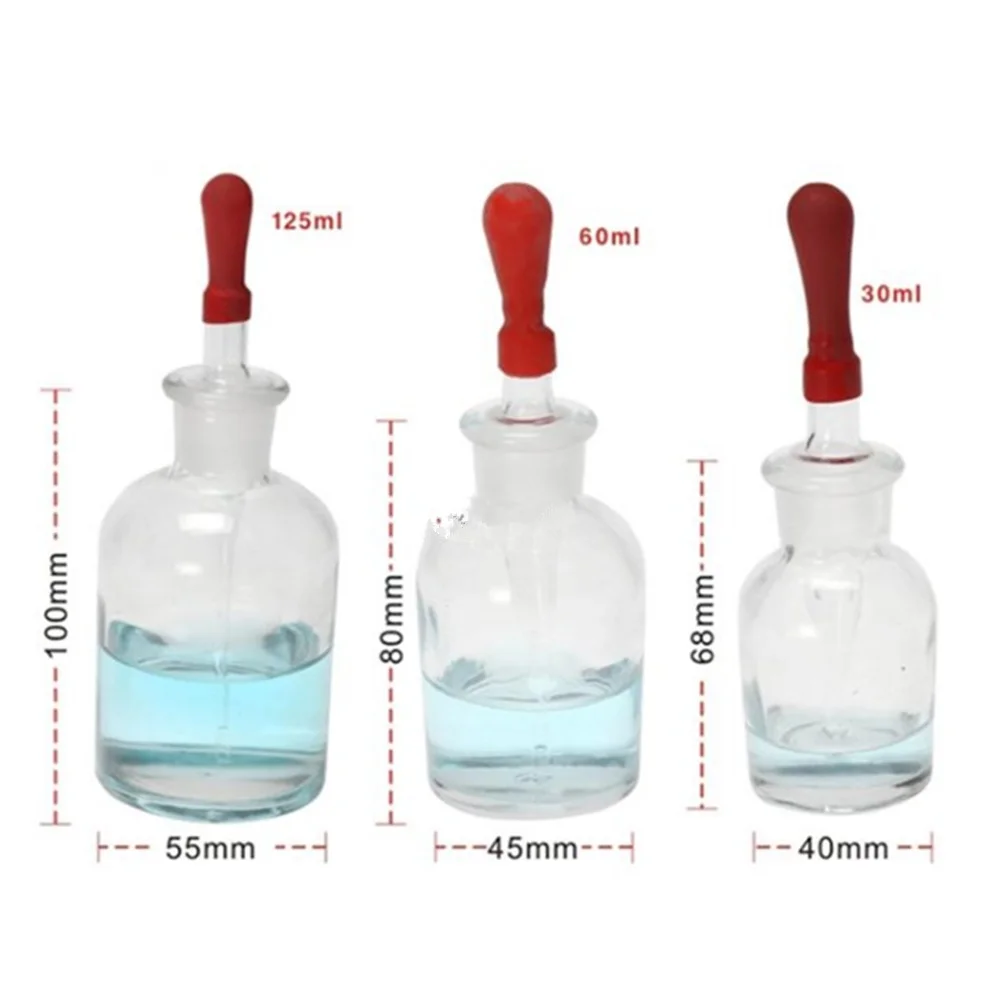 30-60-125ML-Clear-Glass-Dropping-Bottle-Pipette-With-Ground-Stopper-and ...