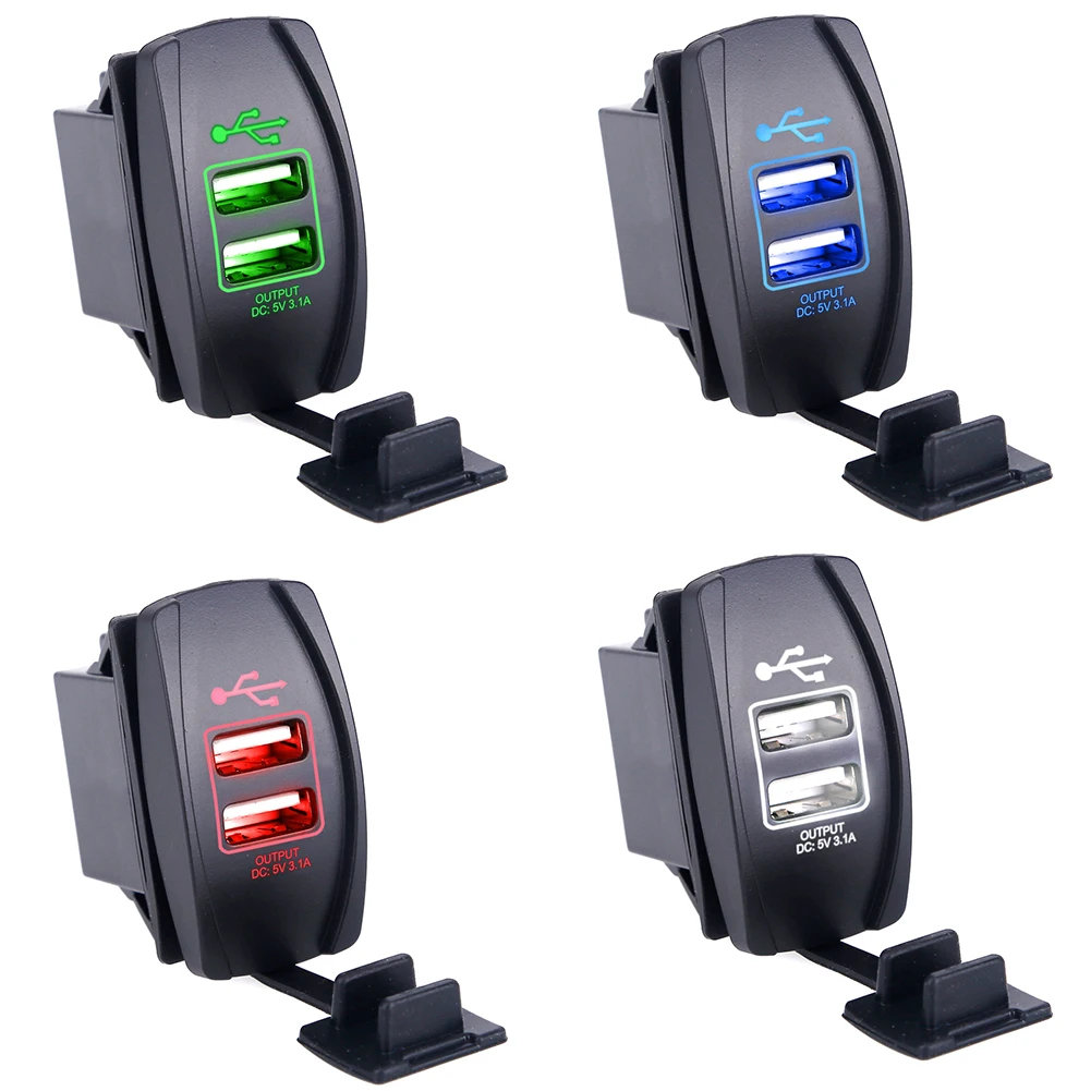 Carregador usb universal para carros, tomada com portas duplas e à ...