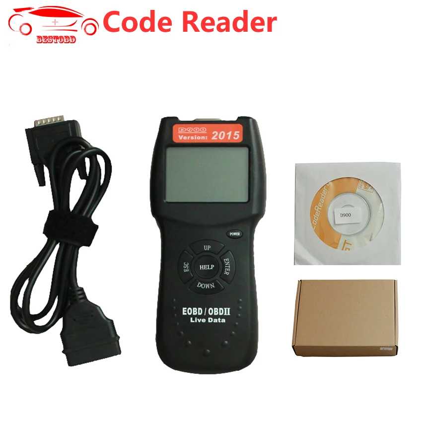 OBD2 EOBD Diagnostic Tool D900 Code Reader Black Color Better Than ...