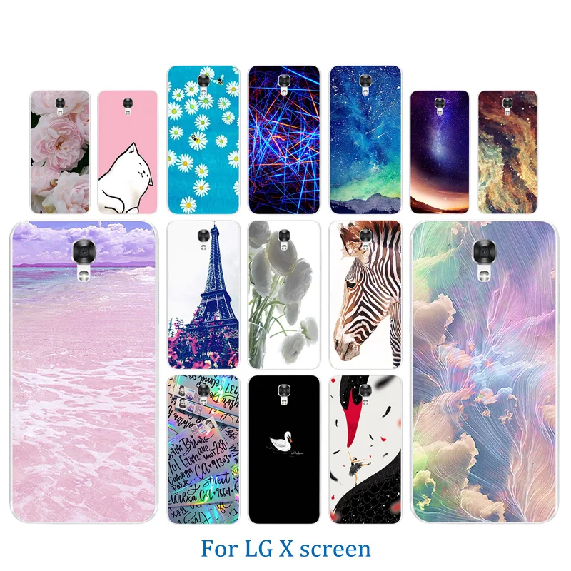 Soft TPU Case For LG X Screen / X View K500N K500DS Pinky Pattern Soft ...