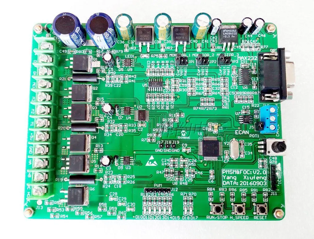 Pmsm永久磁石同期モーター,focベクトル制御,開発ボード,bldc開発ボード,MCLV 2ブラシレスモーター|controller ...