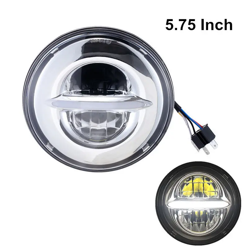 New Chrome 5.75 Inch LED Headlight For Harley Street 500 XG500 Iron 883 ...