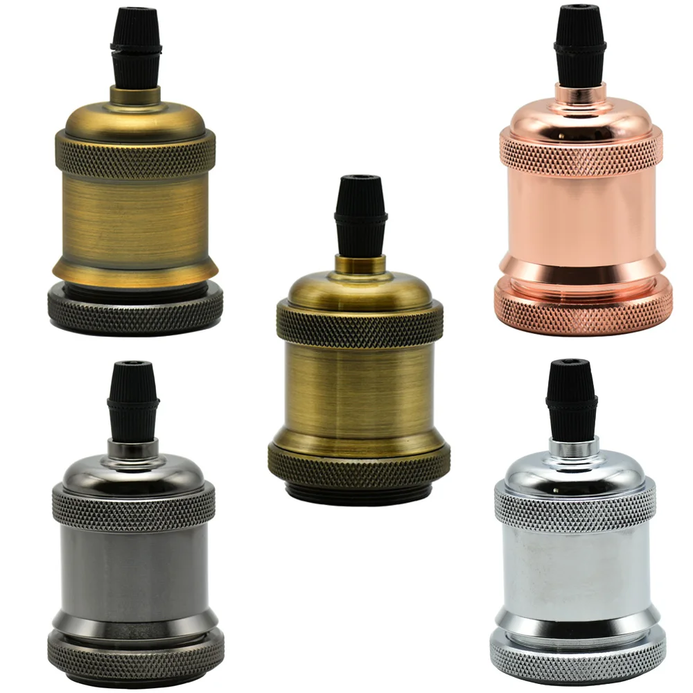 2PCS/Lot E27 Lamp Holder Loft Screw Edison Bulb Socket Vintage Ceramic ...