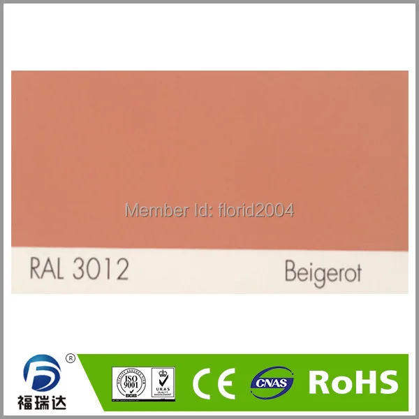 Hot sale polyester electrostatic powder RAL 3012 Beige red-in Acrylic ...