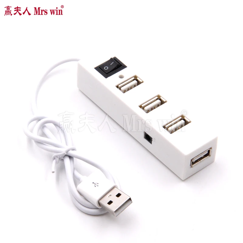 4ポートミニusb 2.0ハブ,電源スイッチ付き,高品質,pcおよびラップトップアクセサリ| | - AliExpress