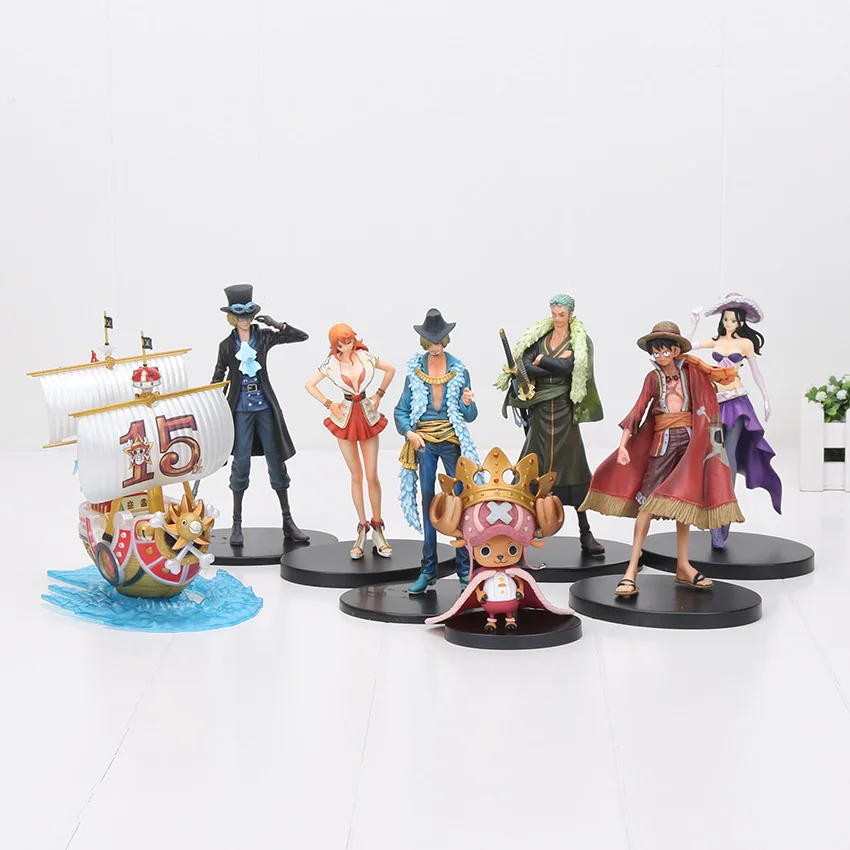 11-18cm Anime One Piece 15th anniversary Figure Collectible | One piece ...