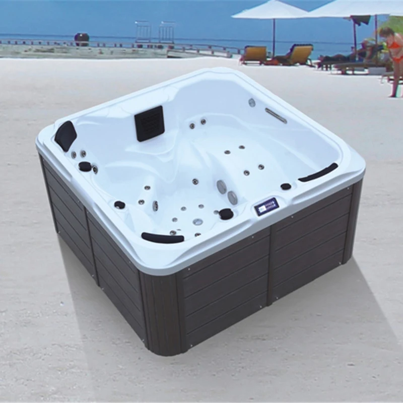 outdoor spa bath 3 person hot tub spa hydro massage pool - buy at the ...