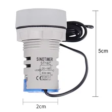 Hygrometer Digital Thermometer Led Light | Digital Display Round ...