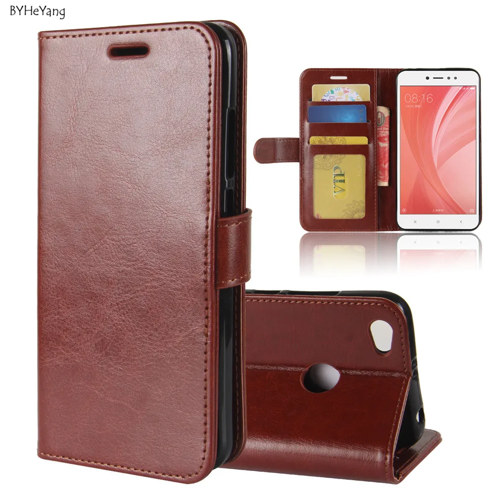 BYHeYang For Xiaomi Redmi Note 5A Case 5.5" PU Leather Wallet Flip ...