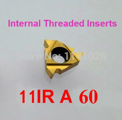 11IR A60 Carbide Threading Inserts 60 degree Internal Threading Insert ...