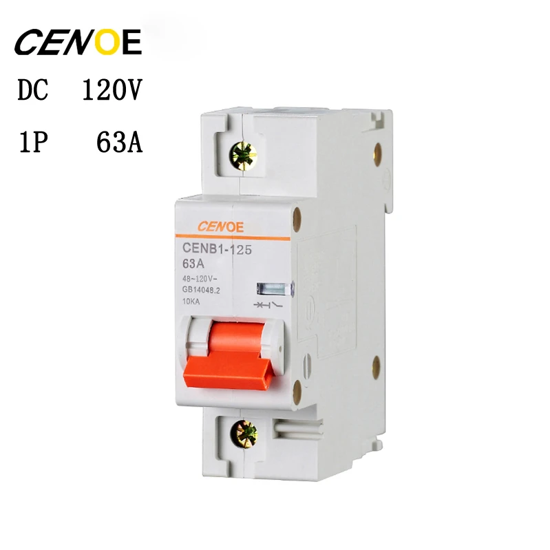 1p 63a 80a 100a 125a Dc 120v Electric Vehicle Dc Breaker Mini Dc ...