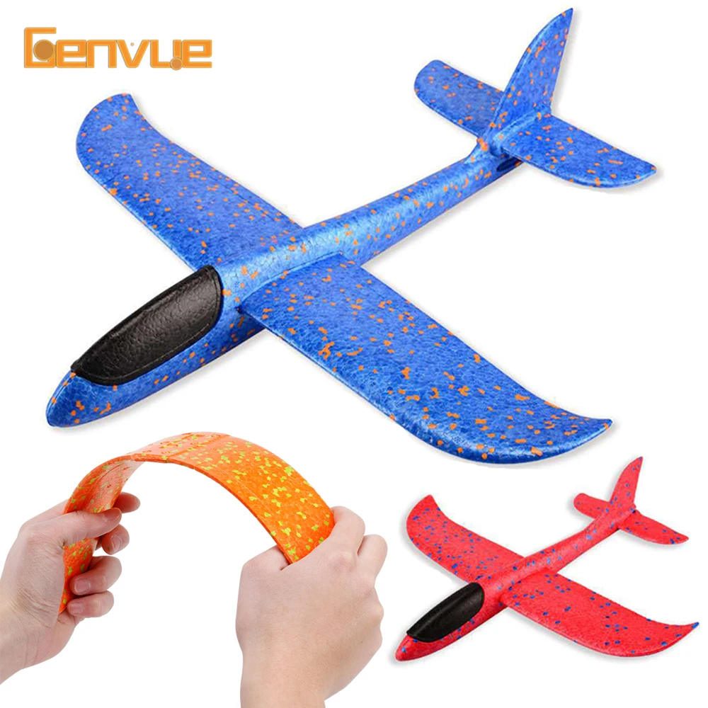 Foam Plane Throwing Glider Toy Outdoor Fun Sports Fluffy Foam EPP ...