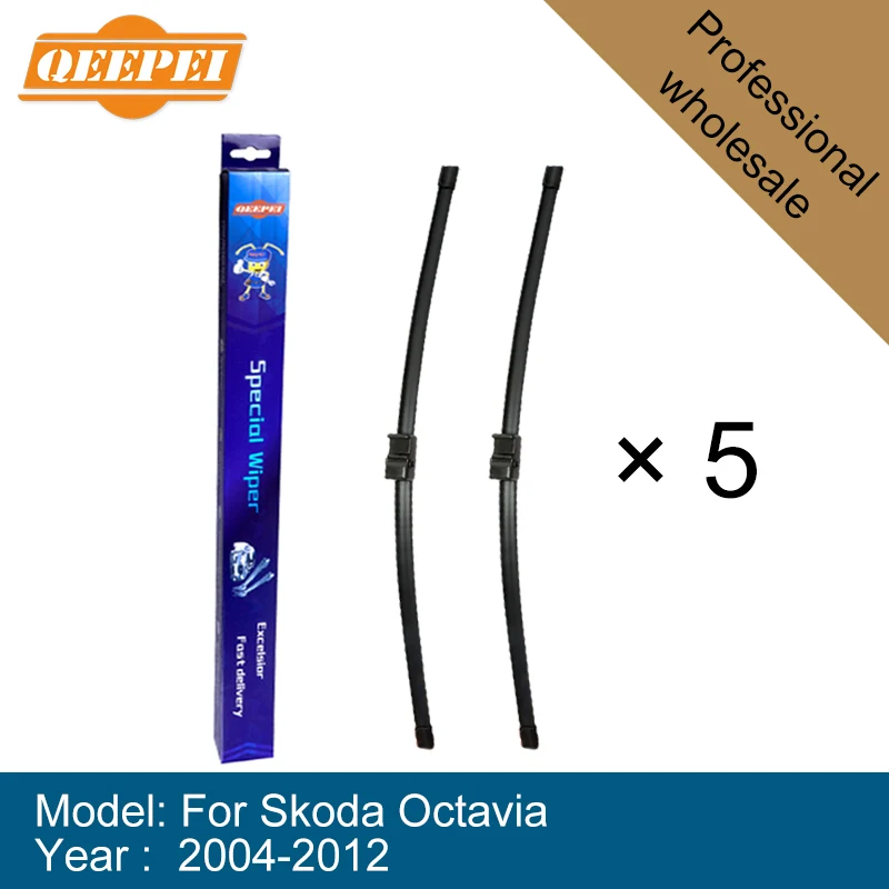 QEEPEI Wholesale 5 Pair Windscreen Wiper Blades For Skoda Octavia 2004 ...