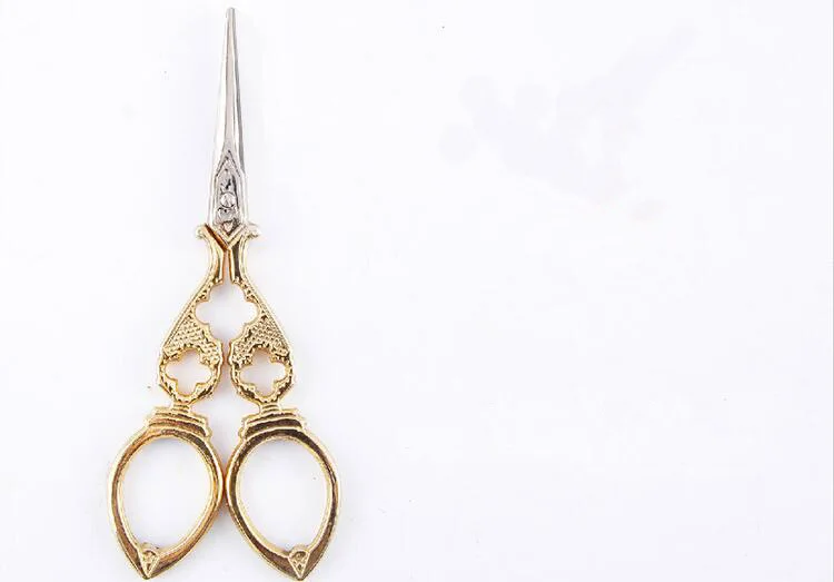 Traditional Chinese Fashion Creativ Retro Gold Plating Sewing Scissors ...