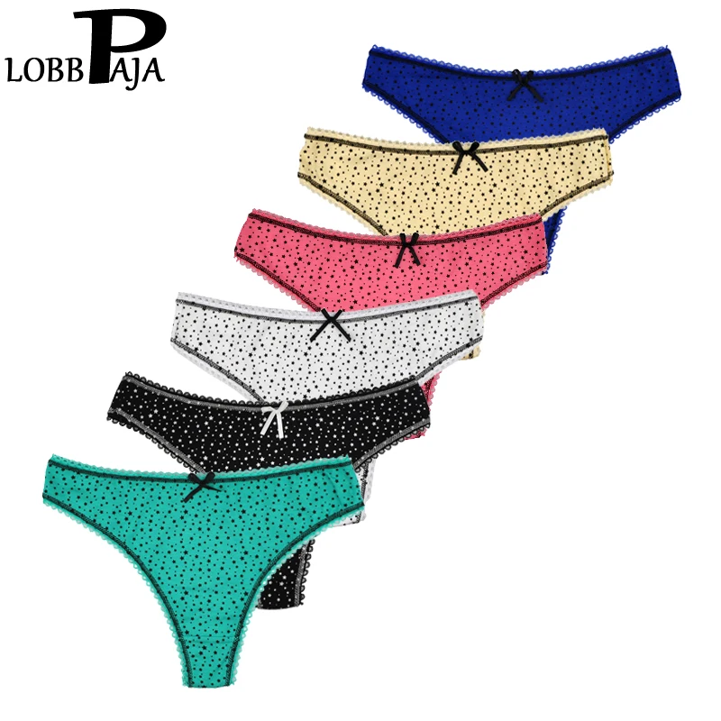Lobbpaja Lot 6 Pcs Sexy Womens Thongs G Strings Cute Space Stars