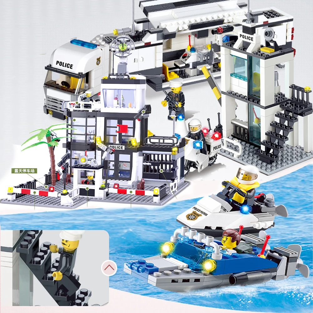 Aliexpress.com : Buy KAZI compatible legoed City Police Station sets ...