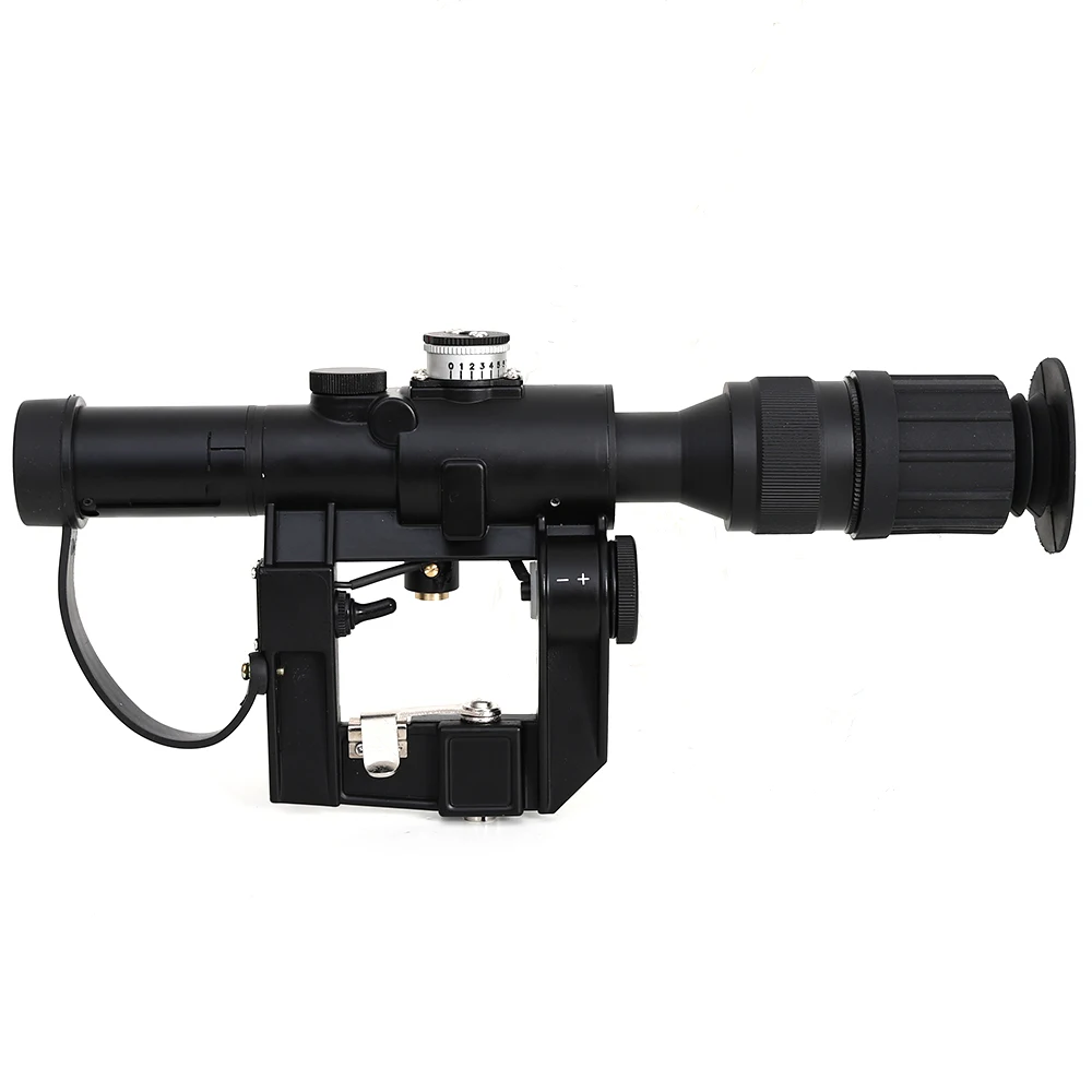 4x24 PSO-1 Type Riflescope Tactical Red Illuminated Glass Etched ...