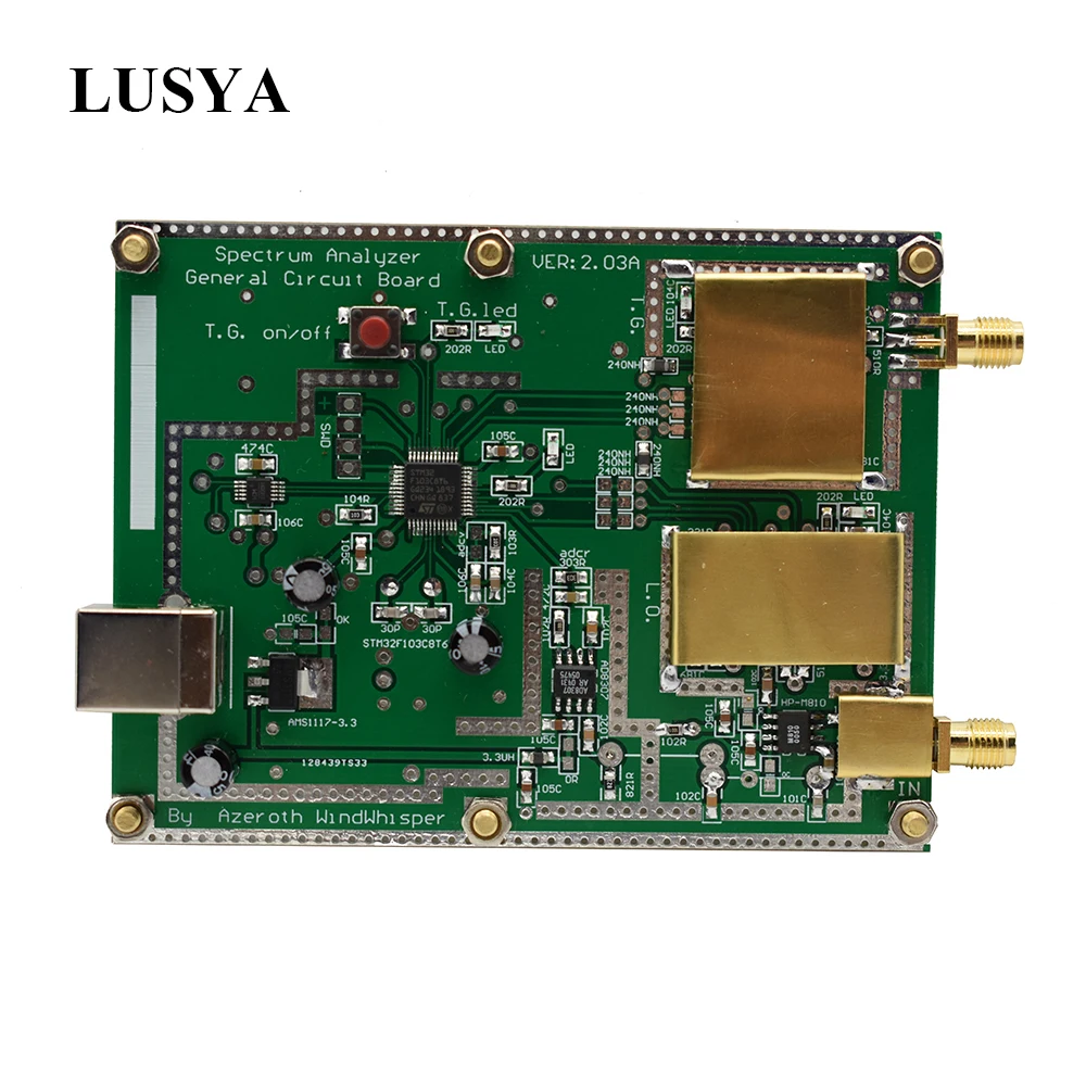 Lusya простой анализатор спектра D6 с отслеживающим источником Т Г V2