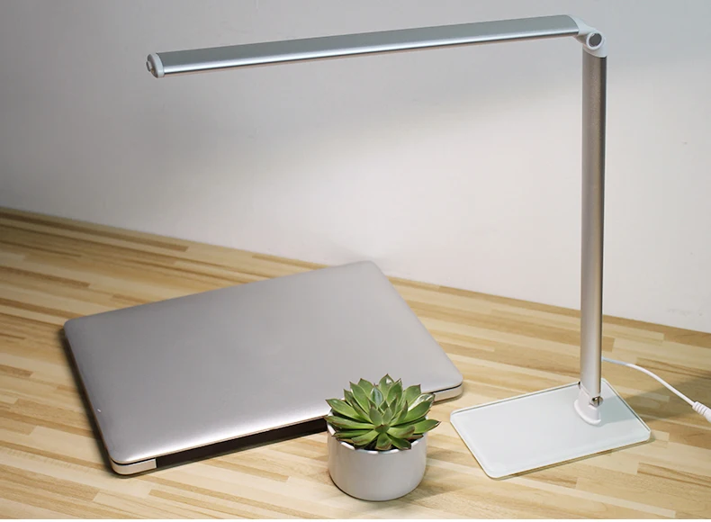Table Lamp Modern 220v Push Button Switch Aluminum Led Desk Abajour ...