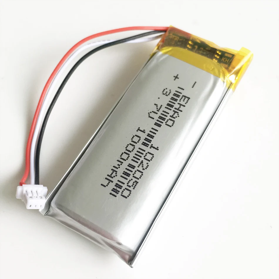 3-7-V-1000-mAh-lithium-polymer-bateria-Recarreg-vel-Lipo-102050-JST-1-0 ...