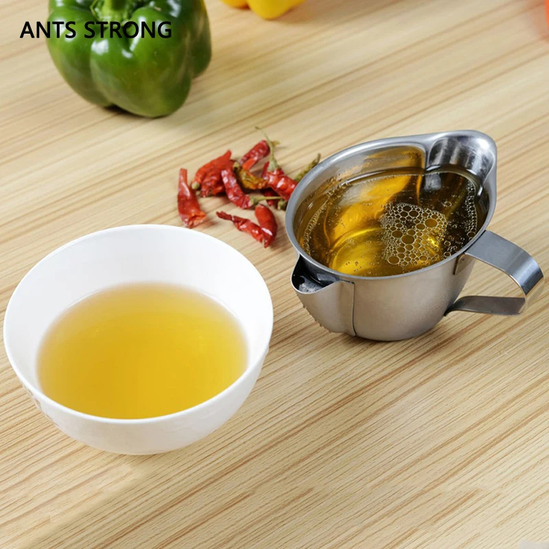 ANTS STRONG Stainless steel oil separator strainer/ handle grease ...